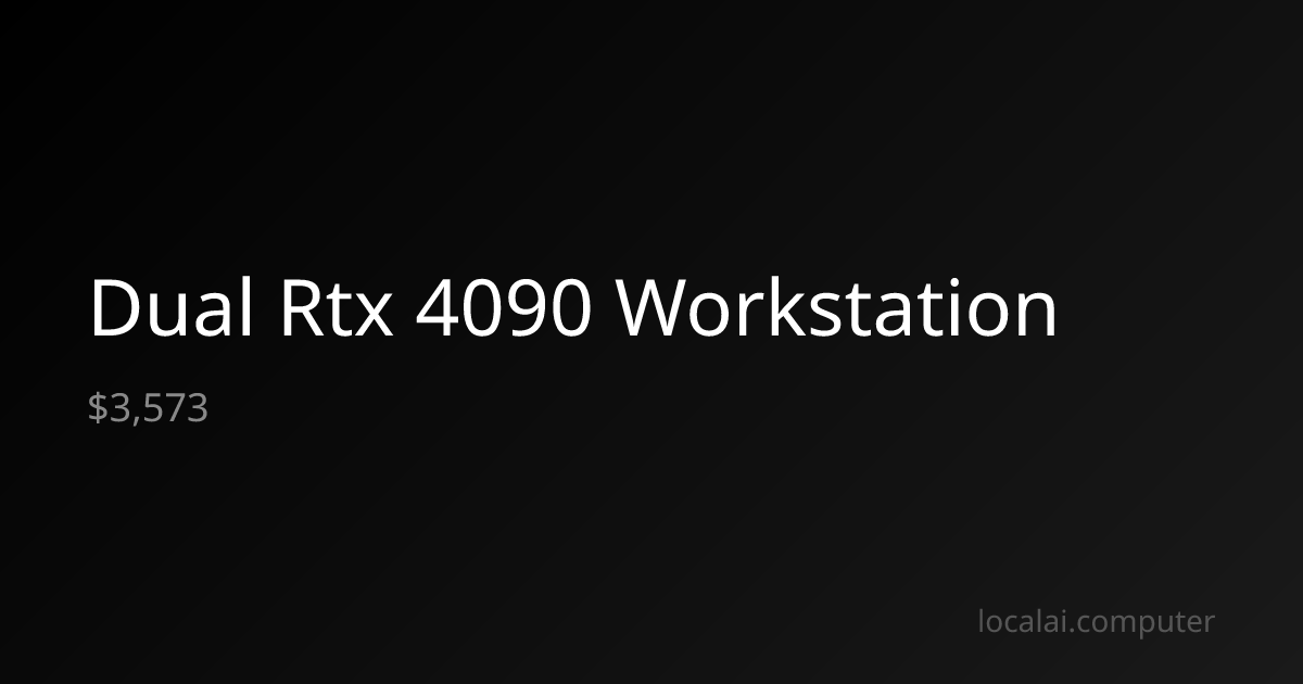 Dual Rtx 4090 Workstation: Local AI PC Build Guide